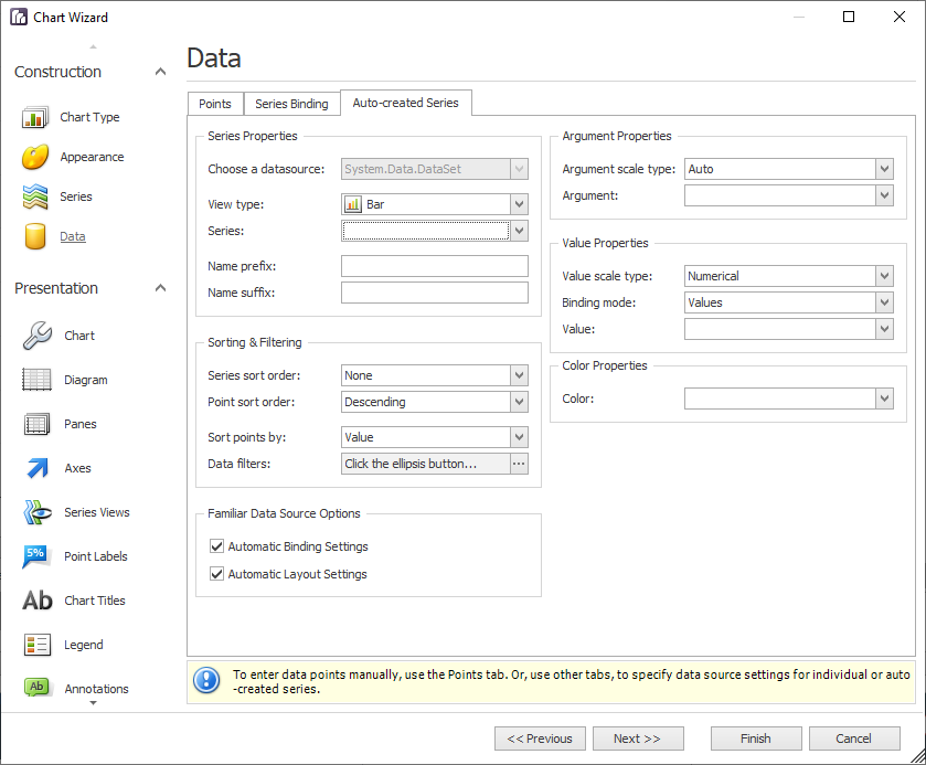 Data page