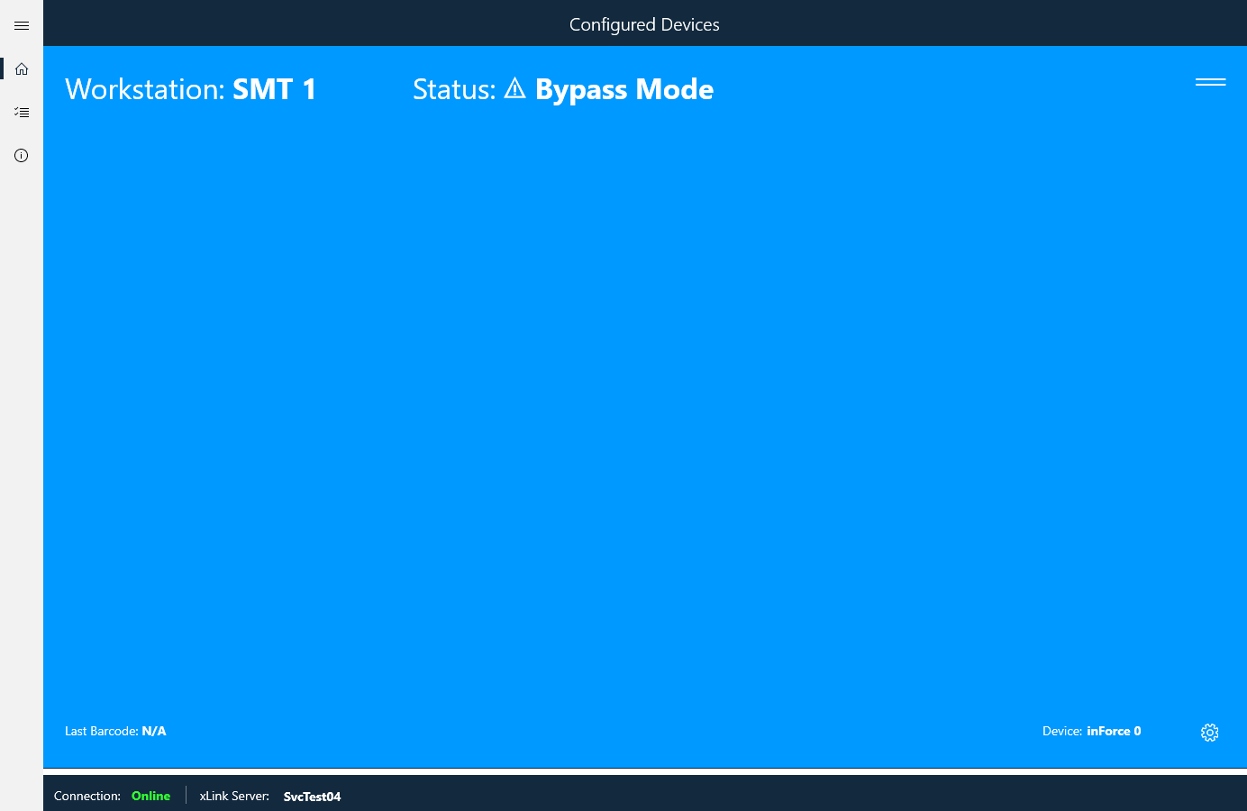 inForce operations, modes, and options