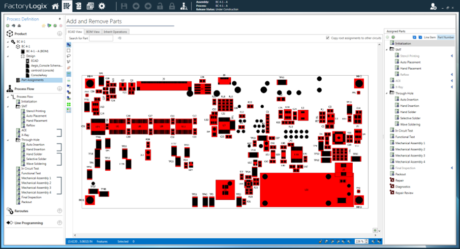 Assign parts to an assembly