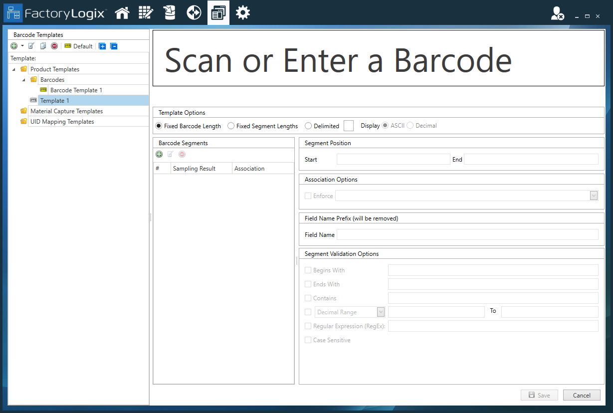 Create a barcode template