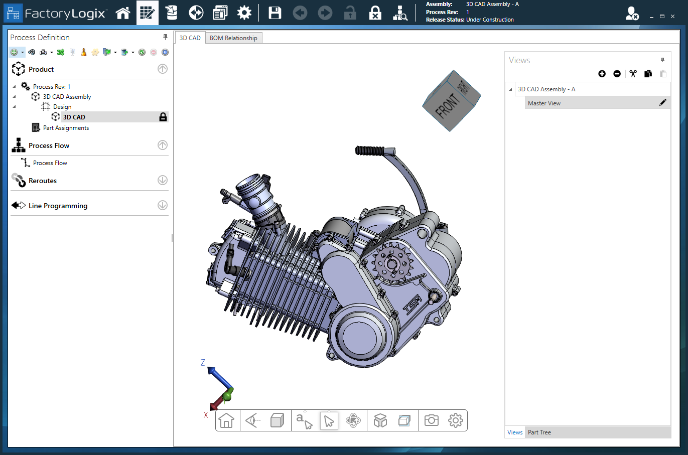 Work with 3D CAD views